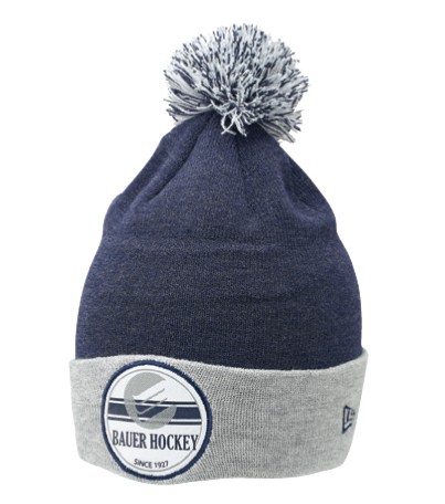 Bauer Block Cuffed Pom Knit | With a visor / Senior | Clothes shop ...